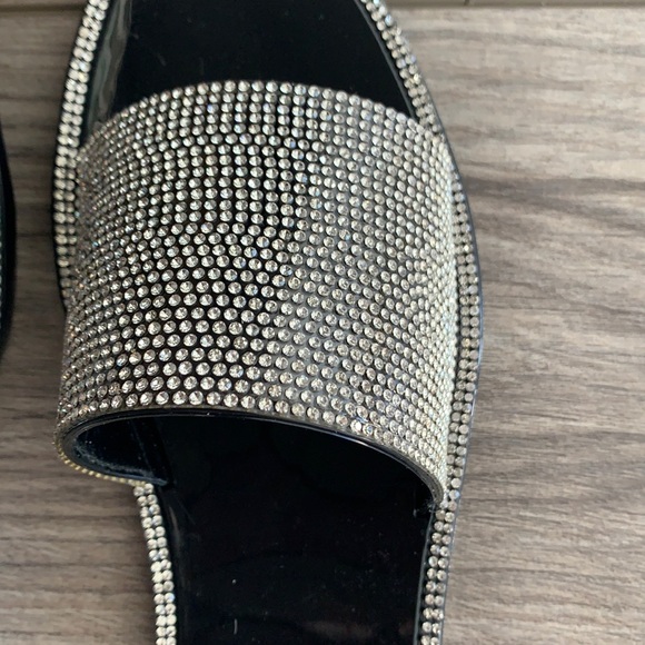 Steve Madden | Shoes | Brand New Steve Madden Rhinestone Sandal Slides ...